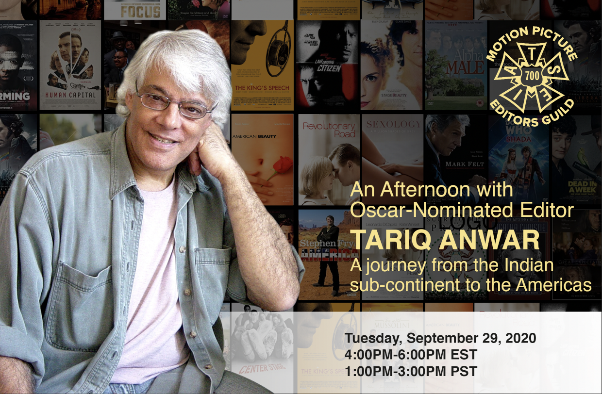 An Afternoon with Oscar-Nominated Editor TARIQ ANWAR - A journey from ...